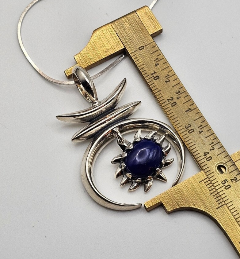 Lapis Lazuli Naja Pendant in 925 Silver, Cody Sanderson Sante Fe ...