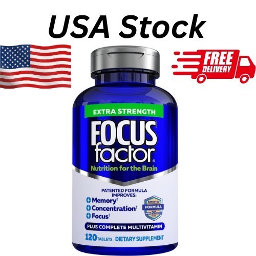 Focus Factor Extra Strength Brain 120 Capsules Multivitamin Focus ...
