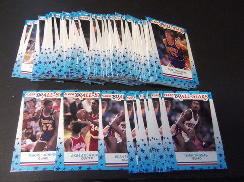LOT OF (115) 1989-90 FLEER BASKETBALL STICKER INSERT CARDS W/MAGIC ...