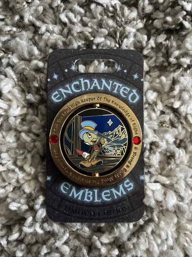 Disney Parks Enchanted Emblems Jiminy Cricket Spinner Pin 2020 LE 3000 ...
