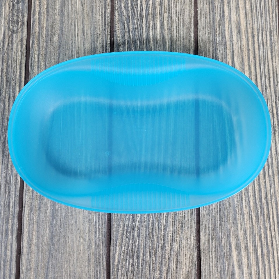 Tupperware Breakfast Maker Microwave Egg/Omelet Cooker Blue w/Inserts ...