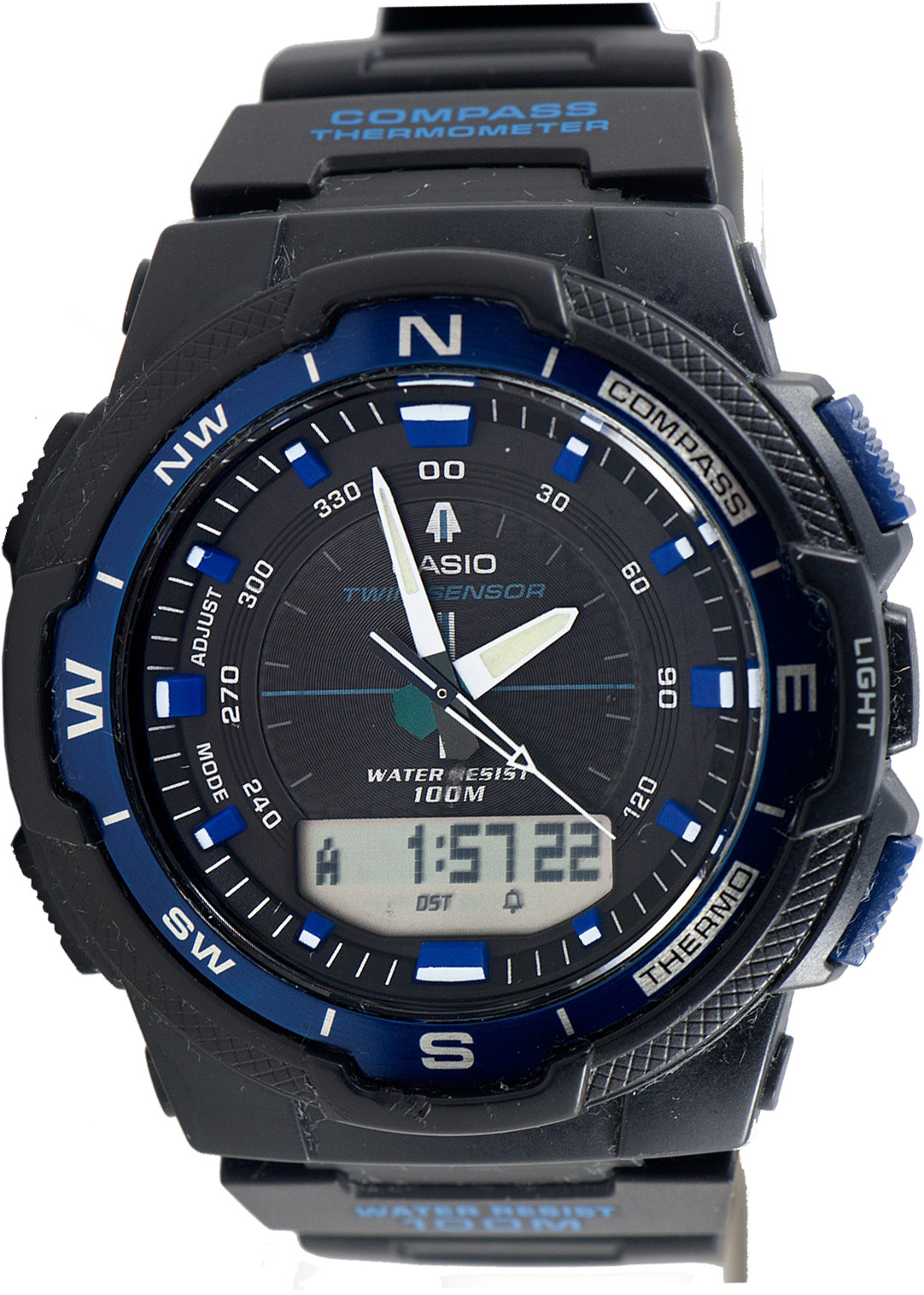 Casio SGW500H-2B Compass Thermometer Watch Moon Sunset Sunrise Data ...