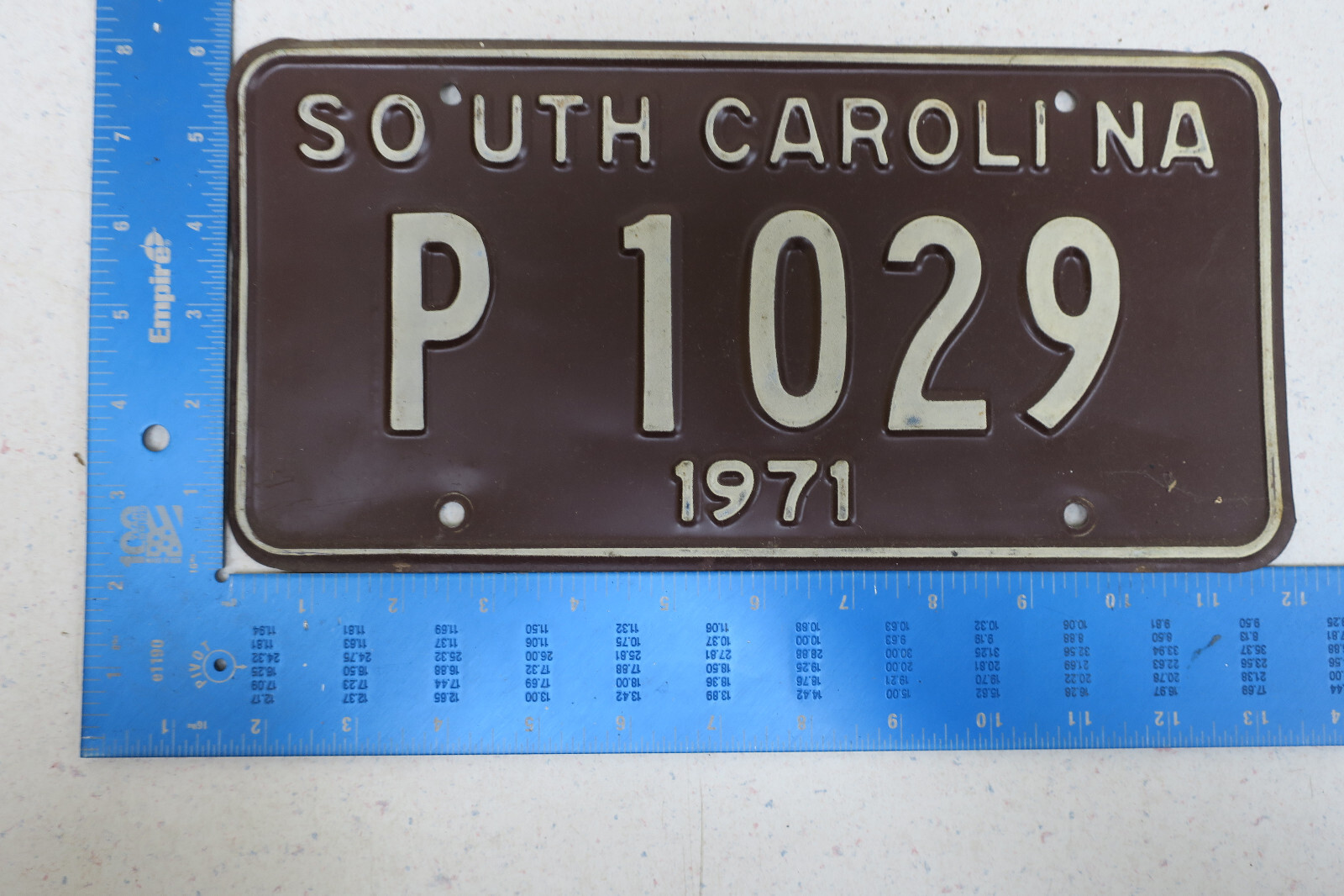 1971 71 SOUTH CAROLINA SC LICENSE PLATE TAG # P1029 | eBay