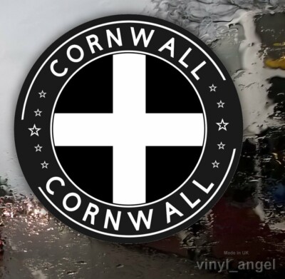 CORNWALL Flag Vinyl Car Sticker 75x75mm WATERPROOF #2042 | eBay UK
