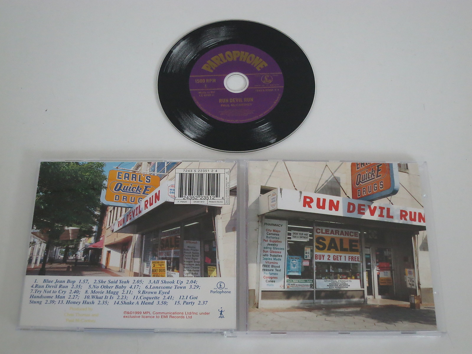 PAUL MCCARTNEY/RUN DEVIL RUN(PARLOPHONE 7243 5 22351 2 4) CD ALBUM ...