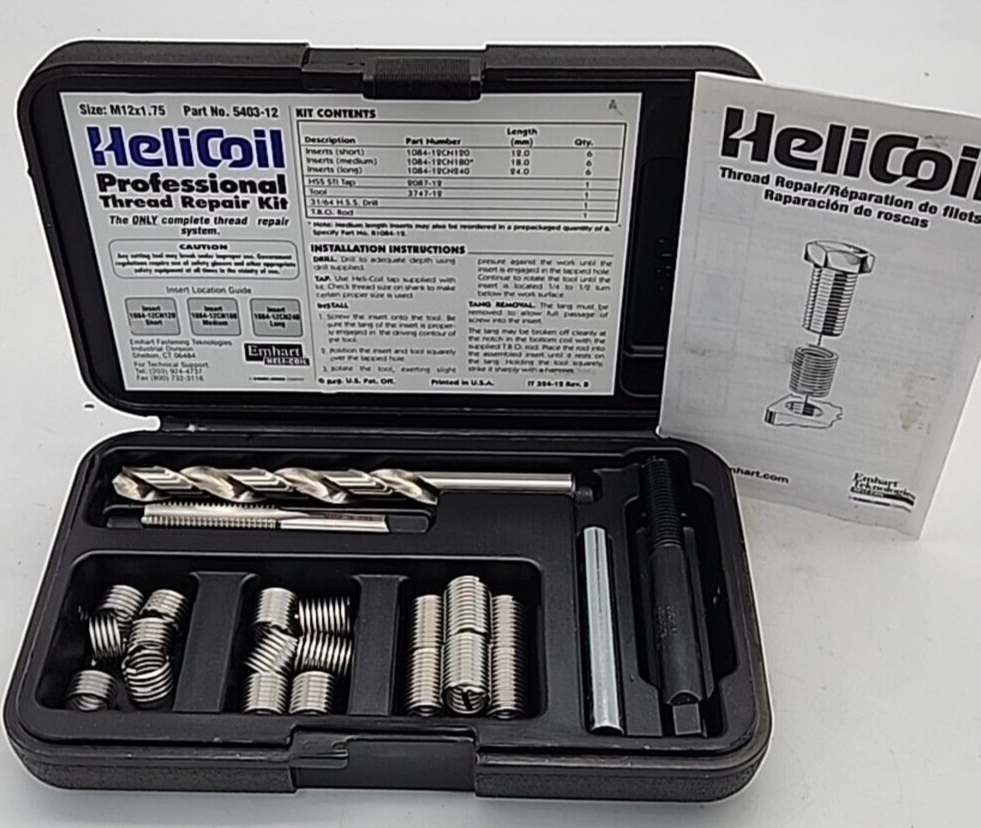 HeliCoil Thread Repair Kit 5403-12 M12x1.75 Professional for sale ...