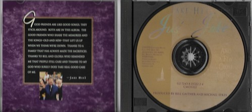 JAKE HESS......"JUS' JAKE AND A FEW CLOSE FRIENDS"........RARE HTF OOP ...