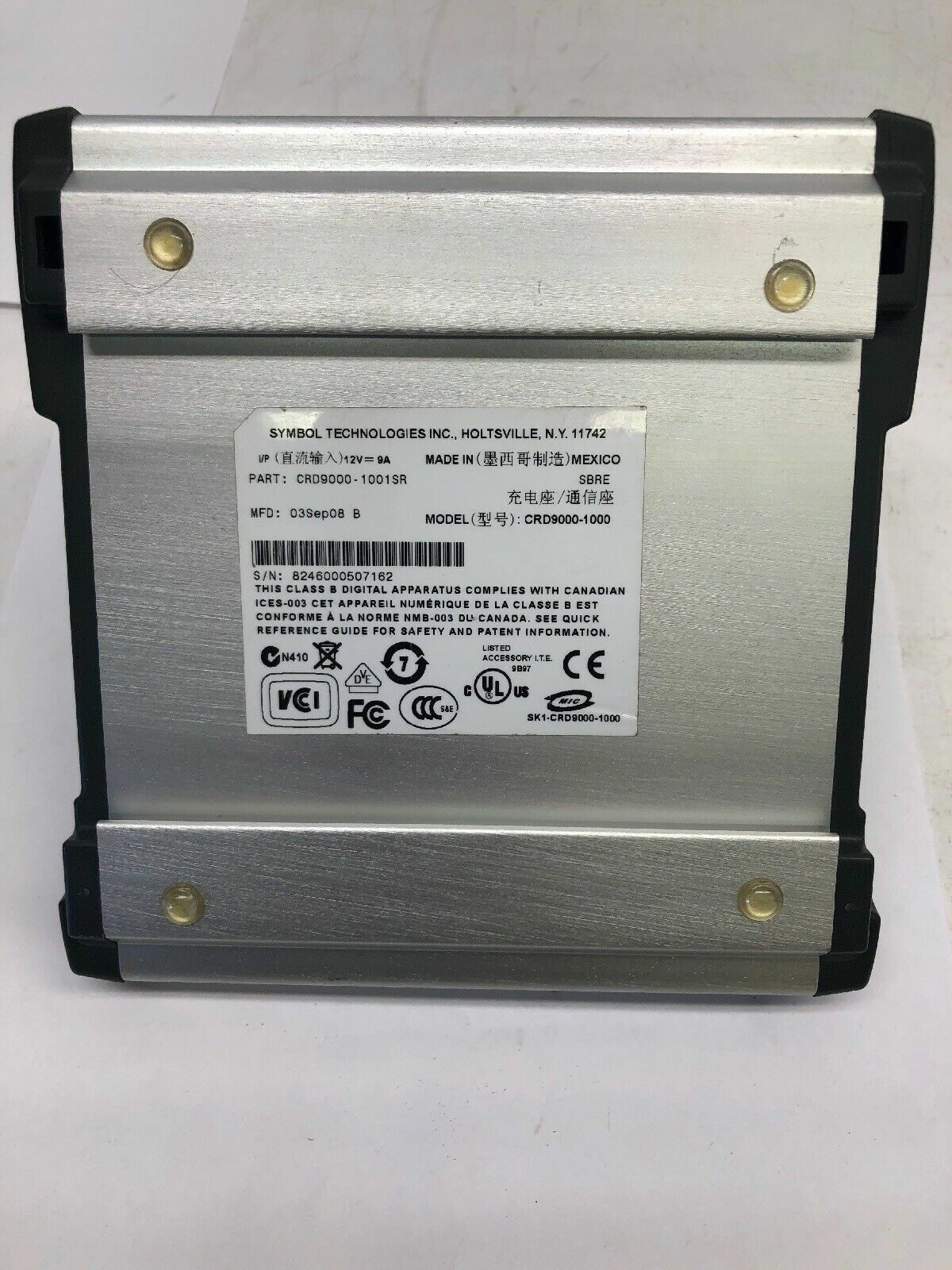 Motorola Symbol CRD9000-1000 Telxon Charging Station w/Battery. | eBay