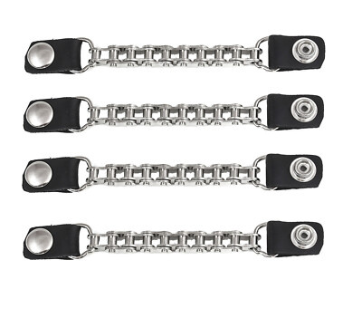 Bikers Chian Motorcycle Vest Extenders Line 24 Snaps Leather MC Biker ...