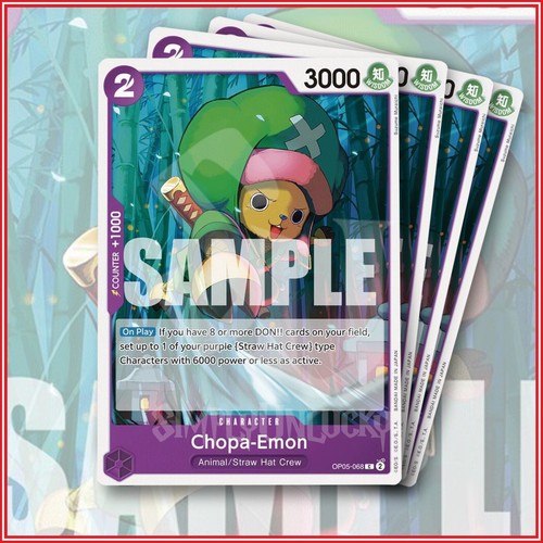ONE PIECE TCG: Chopa-Emon ST18 OP05-068 x4 PURPLE Starter Deck Monkey.D ...