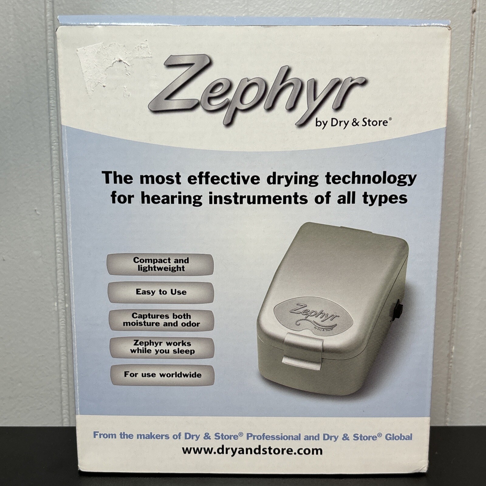 Zephyr By Dry & Store Hearing Aid Dryer Cochlear Ear Monitors New Open ...