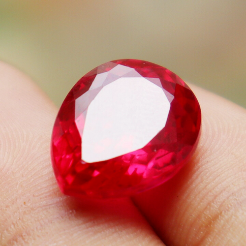 10 CT Red Ruby AAA Quality Burmese Pigeon Natural Loose Gemstone Pear ...