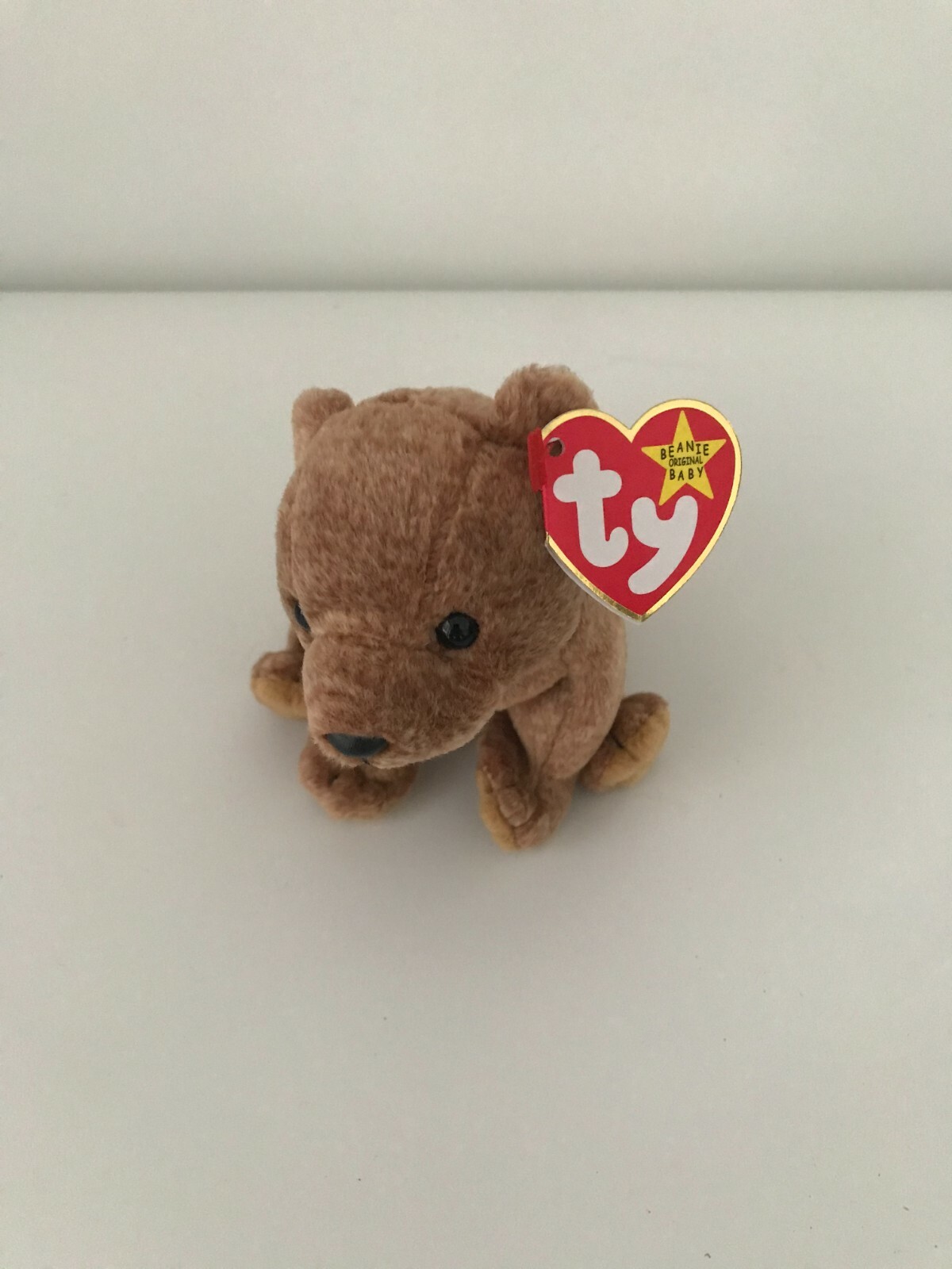 Ty ORIGINAL BEANIE BABY - "PECAN" THE BEAR - MWMT/s - ADD THIS FOR SURE ...