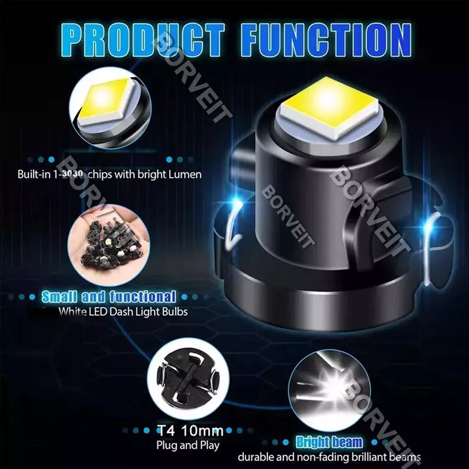 10x T4.2 Neo Wedge Dash A/C Climate Control HVAC Switch LED Light Bulbs Set A | eBay