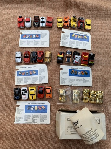6 Perfect MINT Vintage 1987 Micro Machines Car Collection & Gold Mail ...