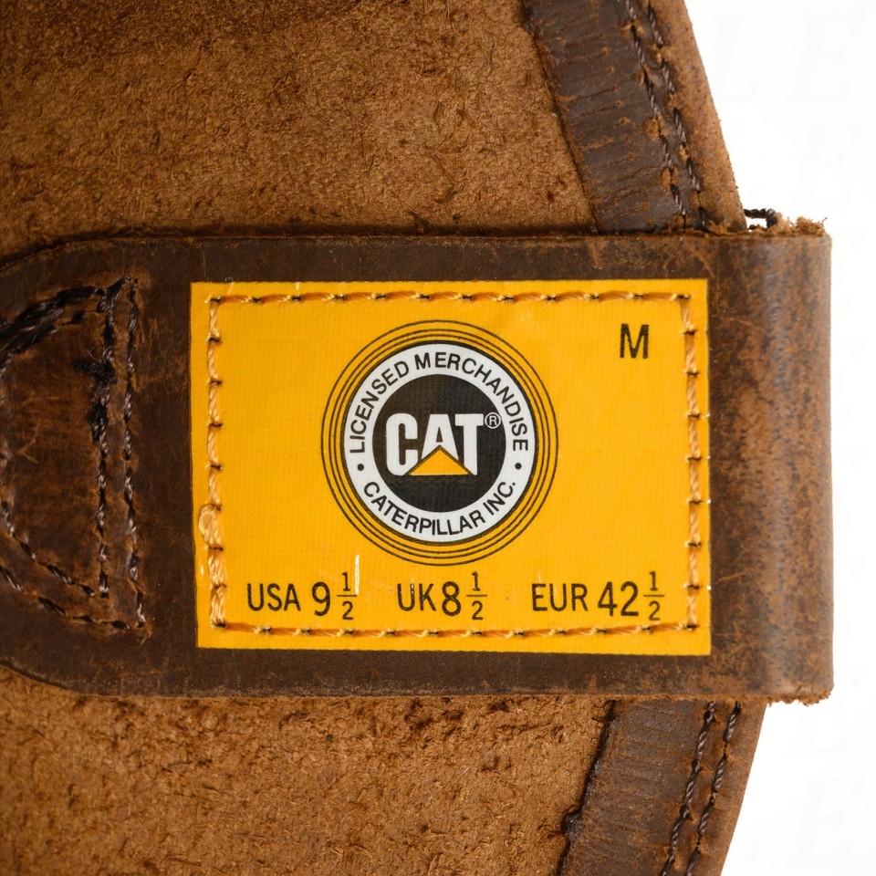 Caterpillar CAT Men's Drawbar ST Steel Toe Work Boots Brown Leather ...
