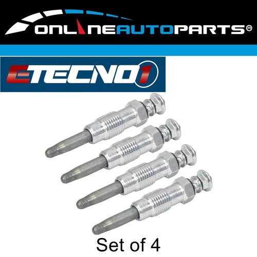 Set of 4 Etecno Glow Plugs for Peugeot 405 D70 1.9L XUD9TE D8A Diesel ...