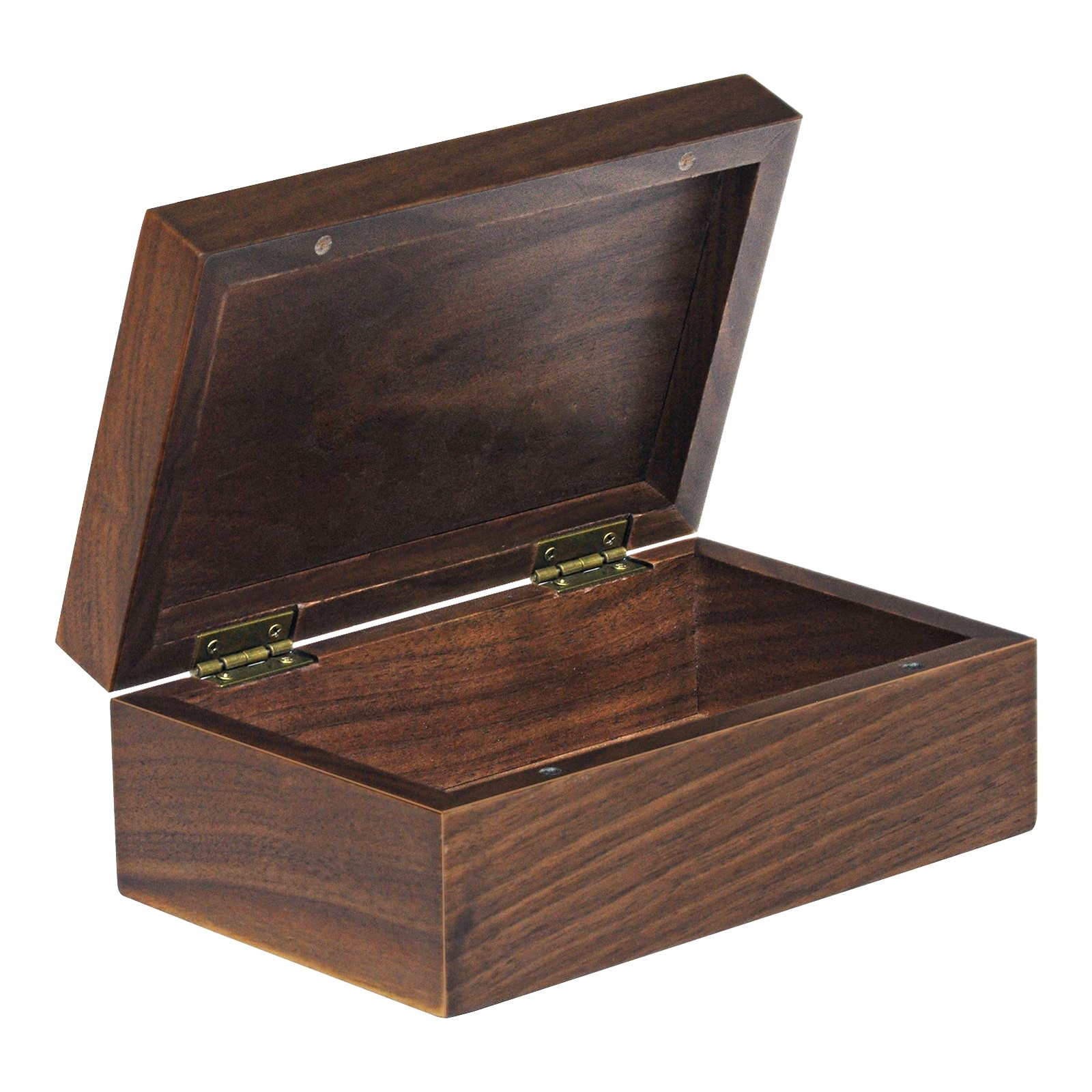 Wooden Box With Hinged Lid Wood Storage Box With Lid Wooden Memory ...