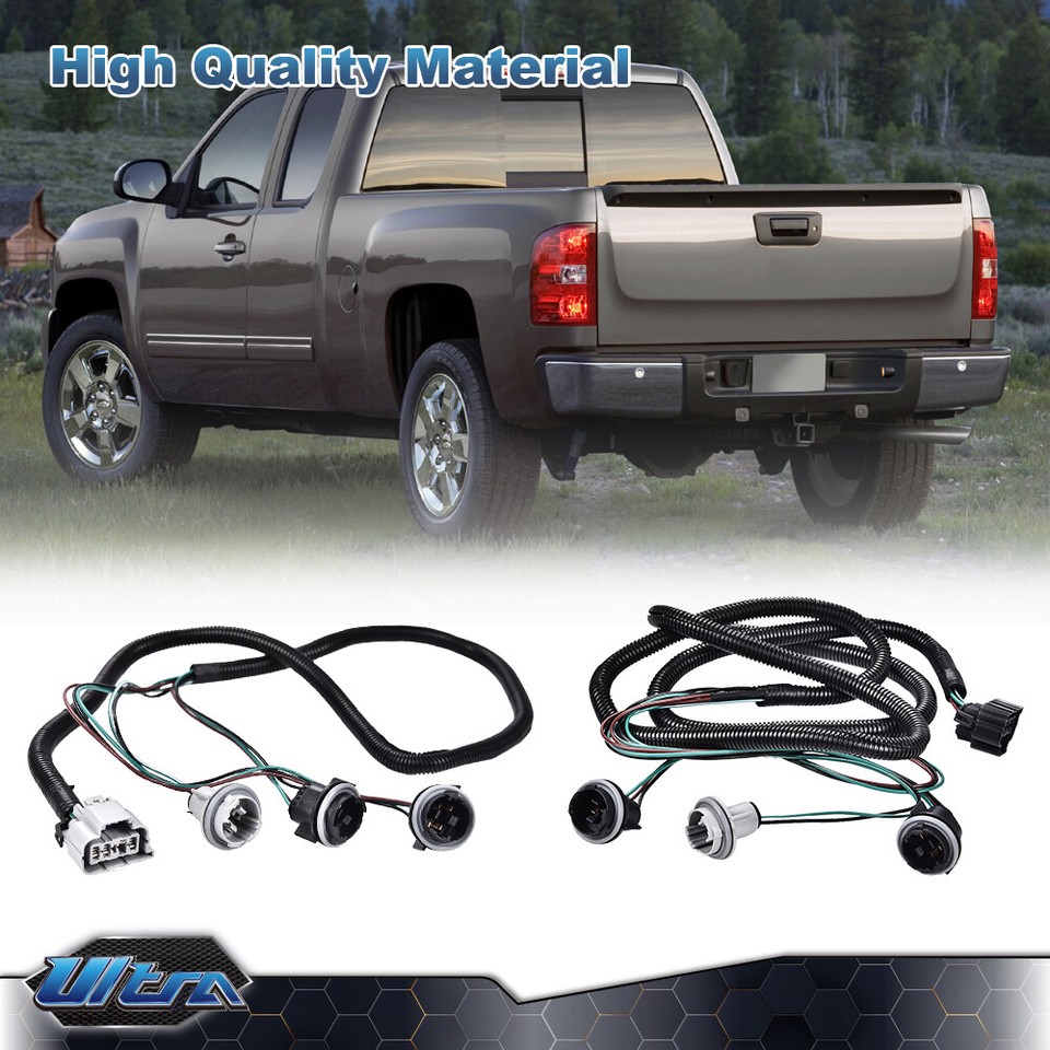 Fit For Chevy Silverado Pickup Truck Tail Light Lamp Wiring Harness ...