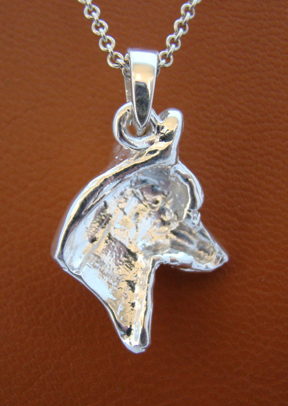 Sterling Silver Corgi Head Study Pendant | eBay