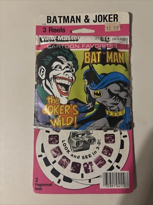 Gaf L31 Batman The Joker's Wild DC Comics Cartoon view-master 3 Reels ...