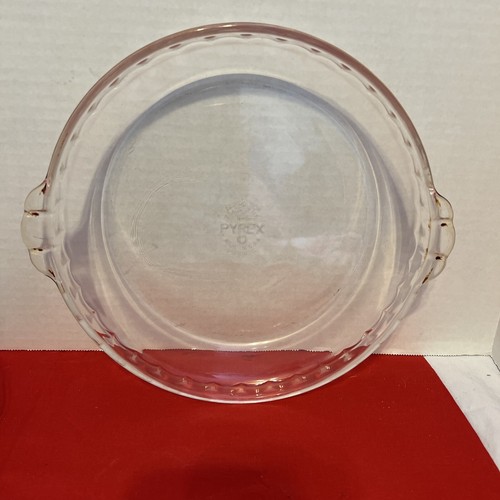 Vintage Pyrex Pie Plate Pan Clear Glass 9.5 Inch 229 Made in USA Oven ...
