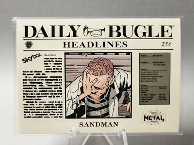 2022 Marvel Metal Universe Spider-Man Daily Bugle Headlines Sandman #DB ...