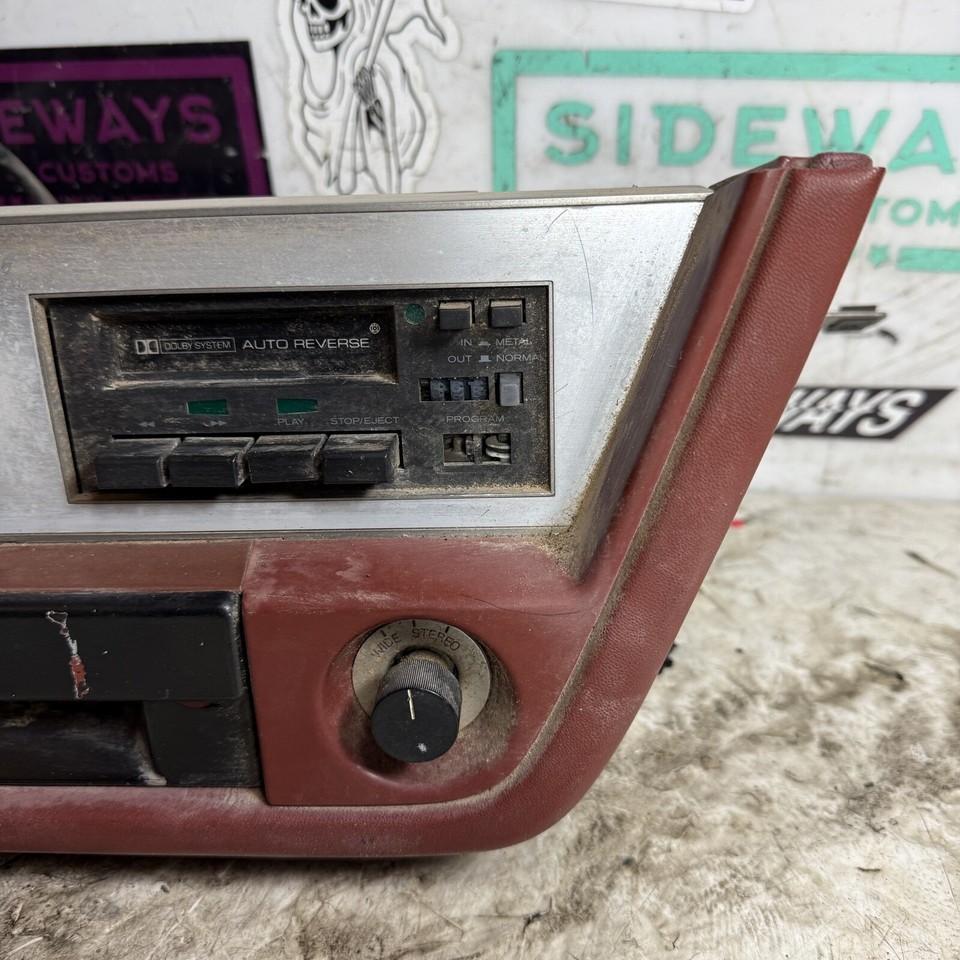 79-83 Datsun 280zx Stereo Radio Head Unit FM/AM Cassette Burgundy | eBay
