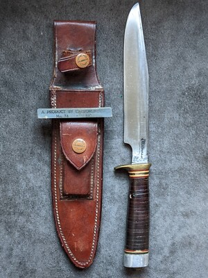 Vintage Used 1950s Randall Made Model 1 - 7 Fighter with Heiser Sheath ...