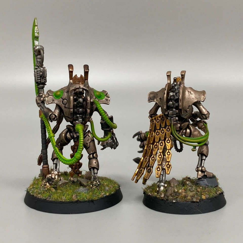 NECRON ROYAL WARDEN/OVERLORD WARHAMMER 40K 40,000 NECRONS PAINTED GAMES ...