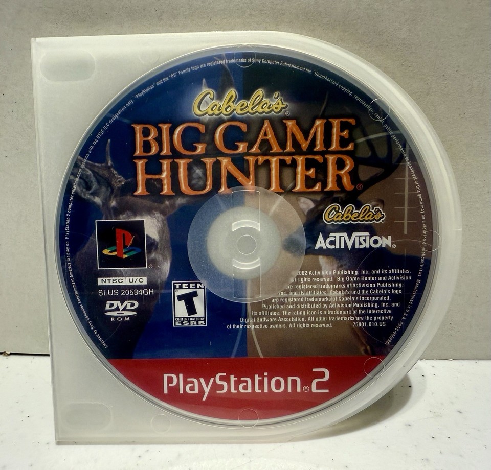 Cabela’s Big Game Hunter Sony PlayStation 2 PS2 Game Disc Only | eBay