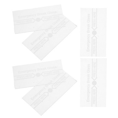 6pcs Fire Safety Break Glass - Heat-Resistant Alarm Cover - Anti-Vandal ...
