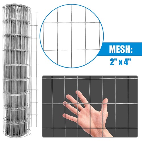 14 Gauge Galvanized Welded Wire Fence 2 x 4 Mesh Opening for Vegetables ...
