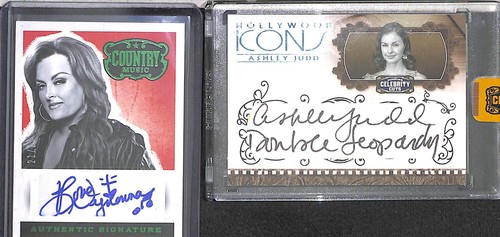 Ashley Judd and Wynonna Judd Autograph Card Lot | eBay