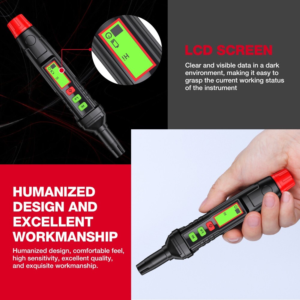 HABOTEST HT61 Gas Detector Gas Leak Tester Pen Natural Butane Methane ...