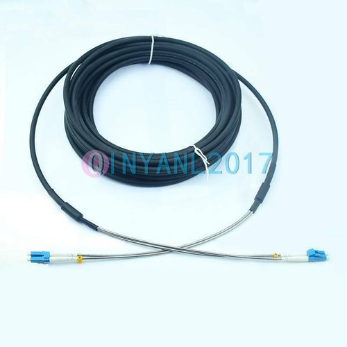 ONE 50M Outdoor Field Fiber Patch Cord LC-LC UPC SM 9/125 Duplex Fiber ...