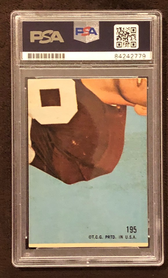 AL ATKINSON SIGNED 1968 TOPPS #195 NEW YORK JETS CARD PSA /DNA Slabbed ...