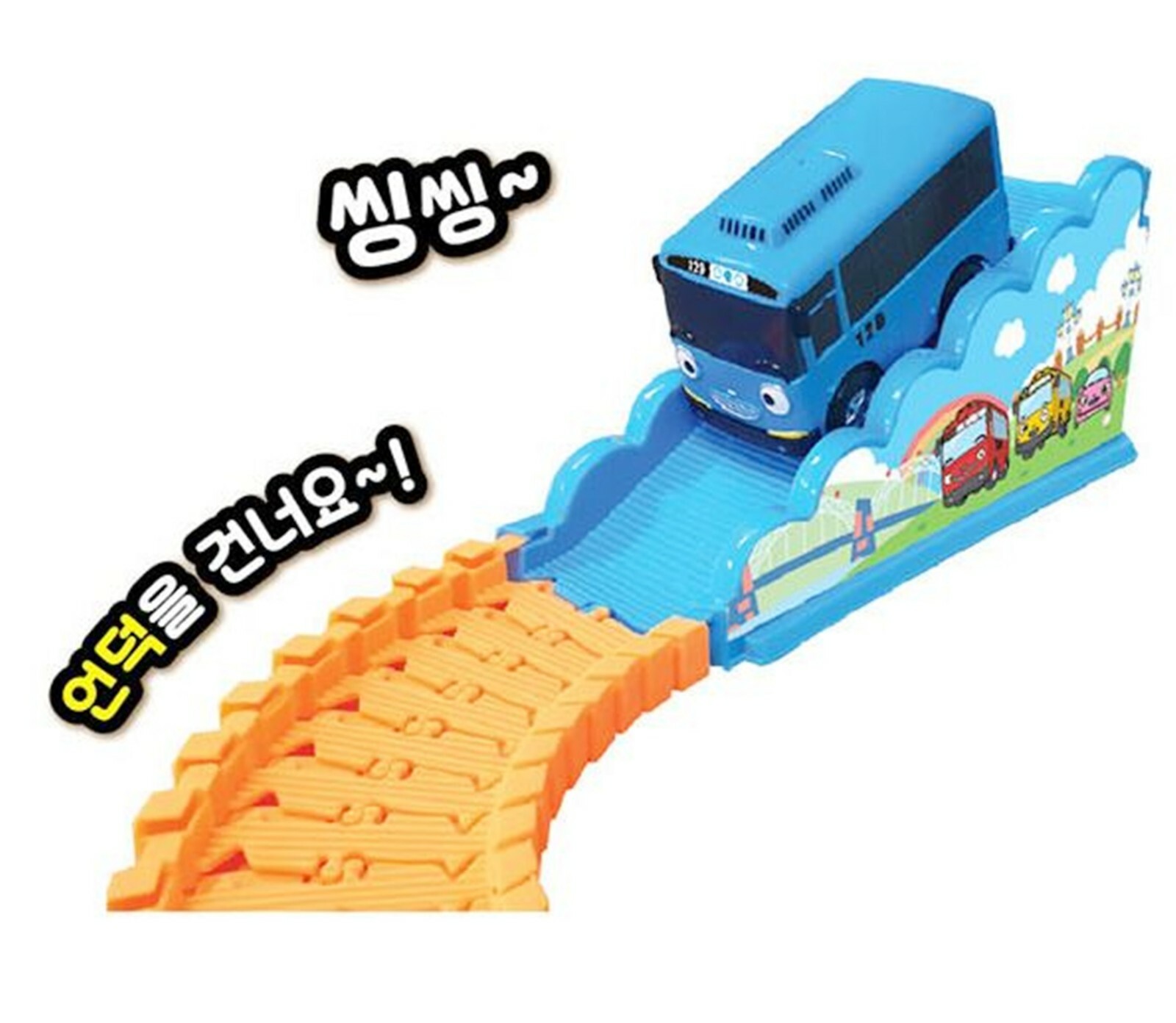 TAYO Little Bus HIGH SPEED RAIL CAR Electric Mini Car Rail Play Set ...
