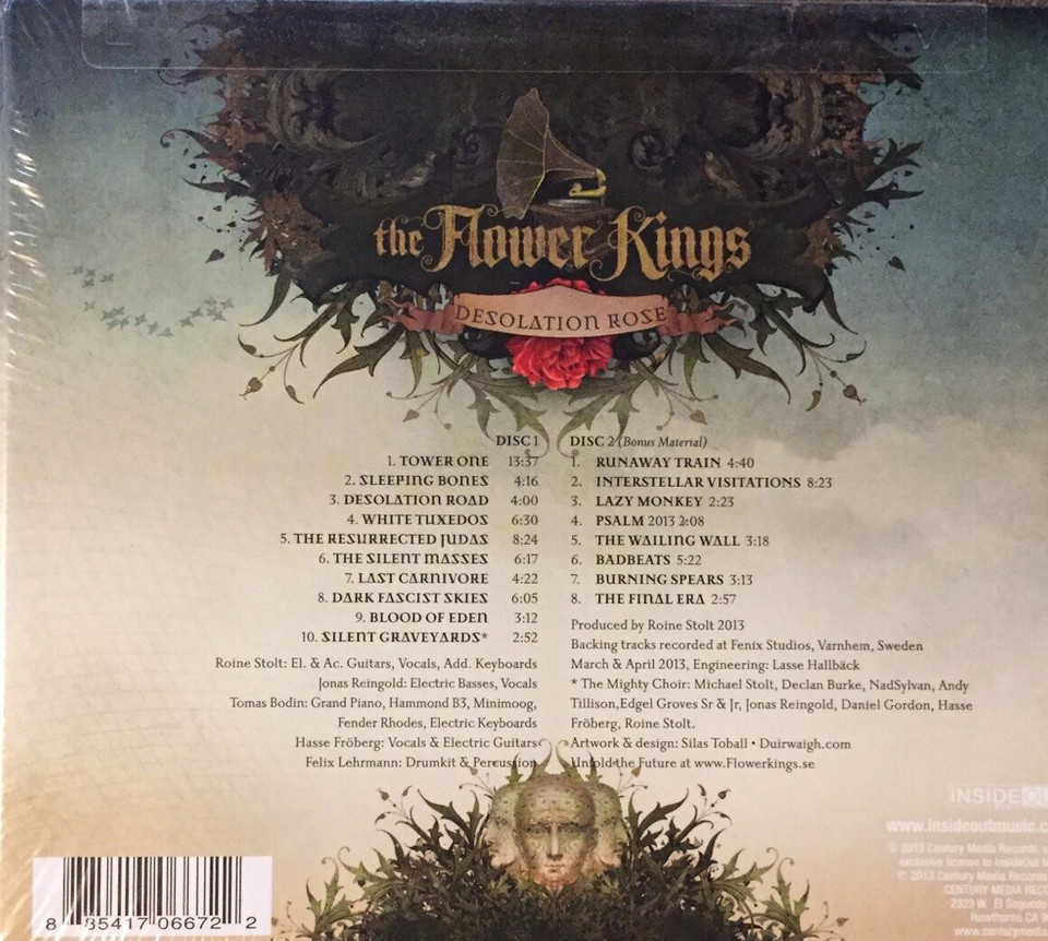 Desolation Rose CD Flower Kings 2 Cd’s **BRAND NEW/ SEALED ...