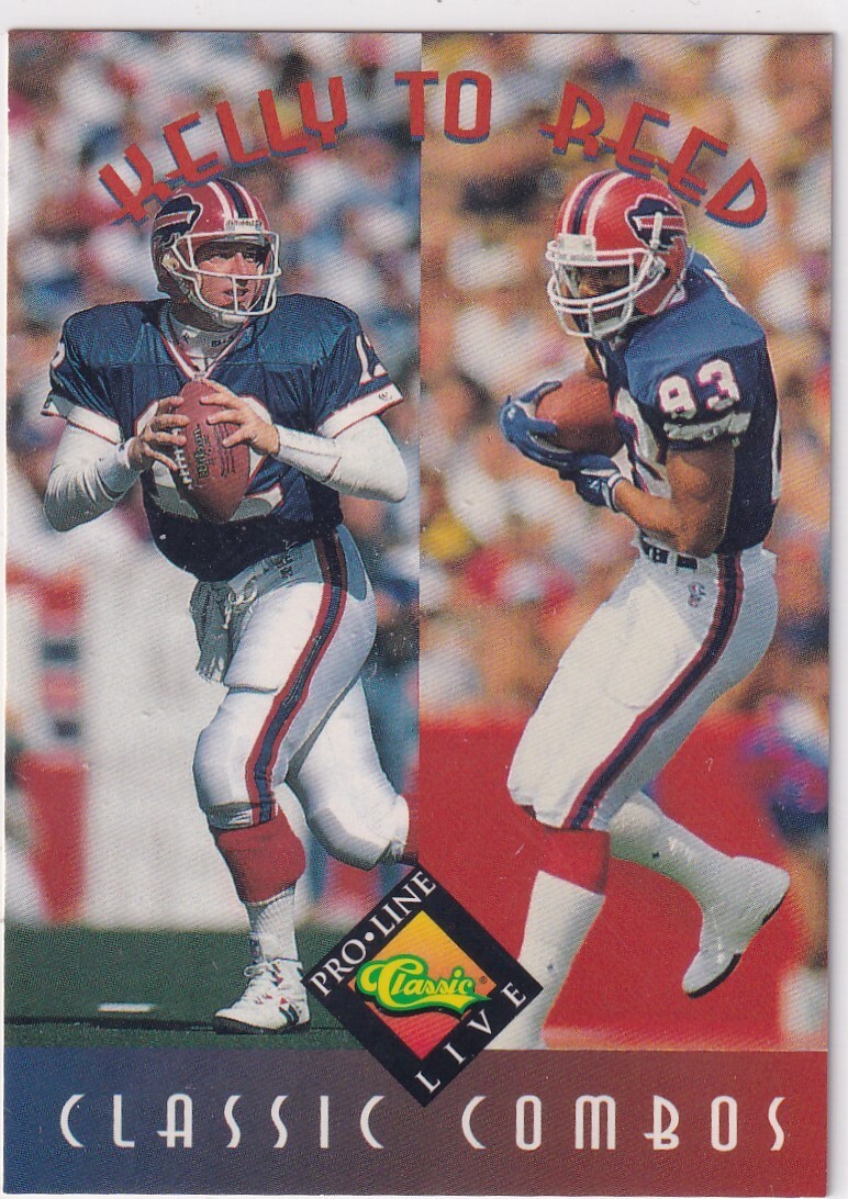 1994 Classic Pro Line Live - Classic Combos Jim Kelly, Andre Reed #393 ...