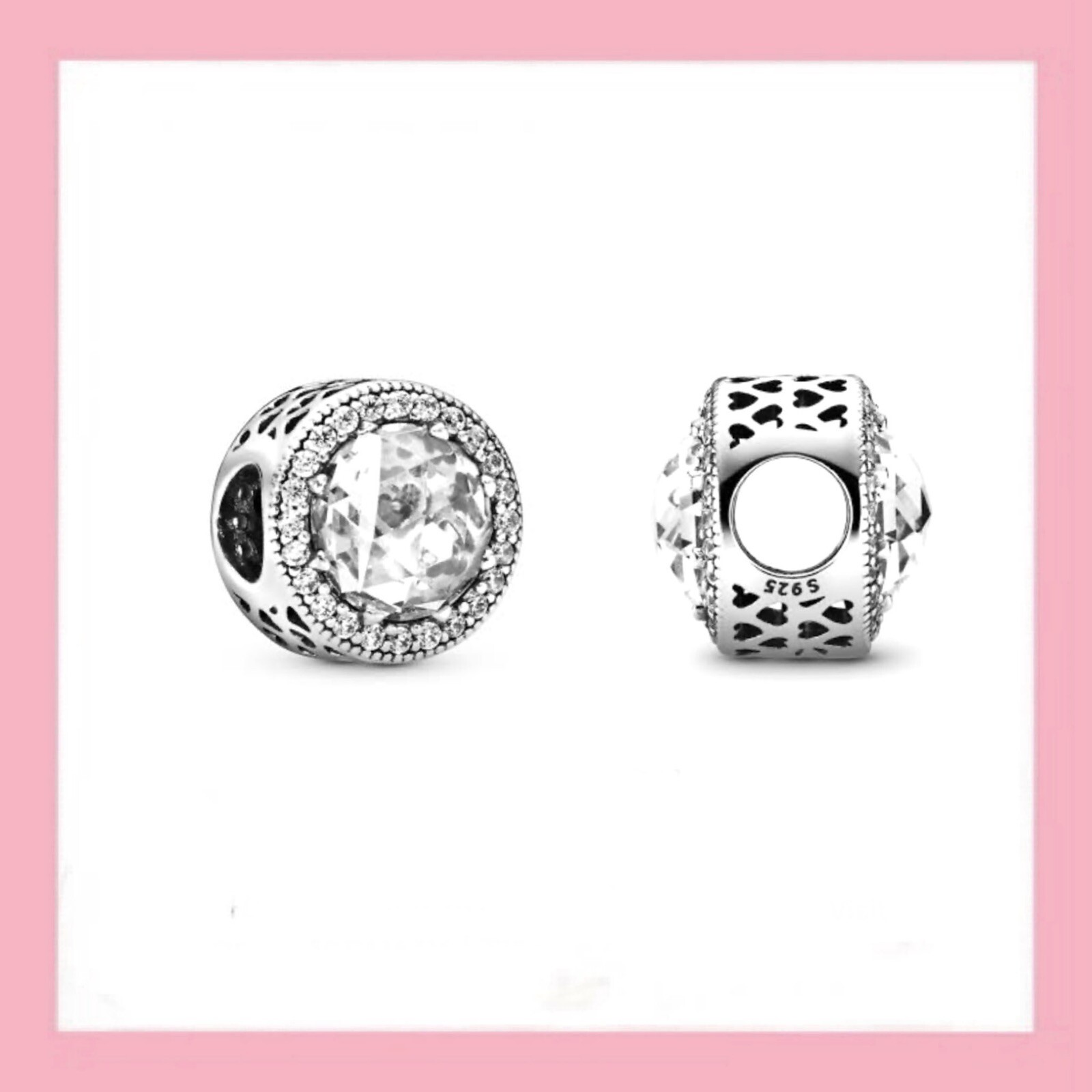 NEW Authentic Genuine PANDORA Sparkling Clear Charm - 791725CZ RETIRED ...