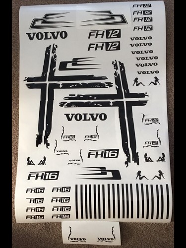 Volvo Truck Flag Decal. Now Bigger .FH12 or FH16. Any Colour. With Rear ...
