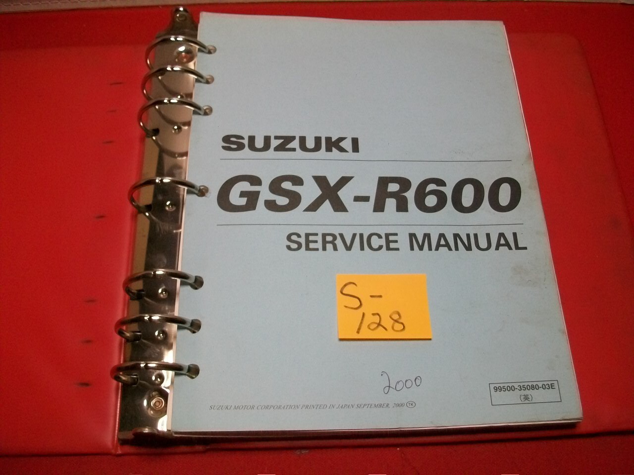 2000 ORIGINAL HTF OEM FACTORY ISSUED SUZUKI MOTORCYCLE SERVICE MANUAL ...