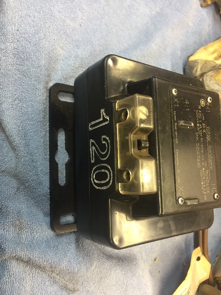 GE JVA-0C Voltage Transformer 760X134006 4 1 480V 120 H1 H2 X1 X2 GEH ...