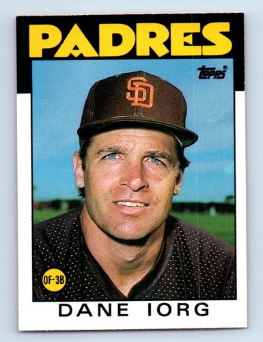 1986 Topps Traded Dane Iorg San Diego Padres #49T | eBay