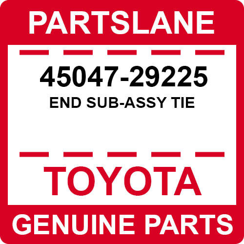 45047-29225 Toyota End SUBAssy Tie 4504729225 Genuine OEM Part for sale ...