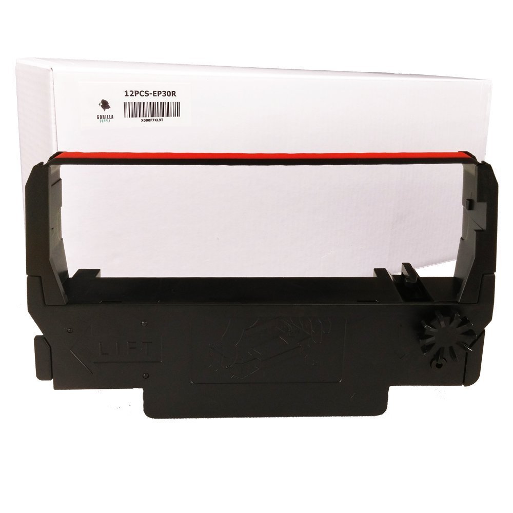 216 NIB BLACK & RED Ribbon Epson ERC 30 34 38 ERC30 POS TM-U200B, TM ...