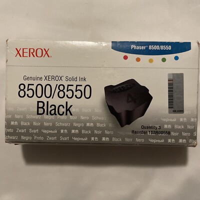 Xerox Phaser 8500/8550 Black Solid Ink 3 Pack K11 | eBay