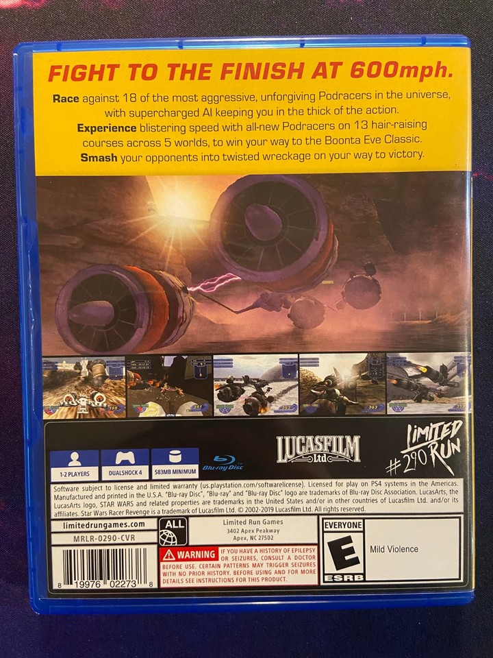 Star Wars Racer Revenge - Limited Run Games #290 for PS4 Complete In ...
