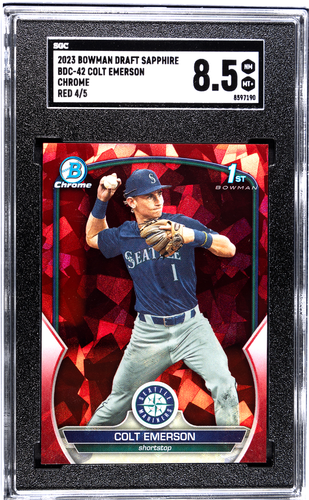 2023 Bowman Draft Sapphire Colt Emerson #BDC-42 Chrome Red SGC 8.5 | eBay